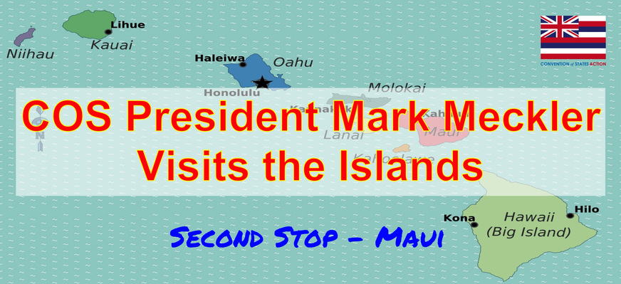 COS Hawaii Welcomes Mark Meckler to Maui! - COSAction