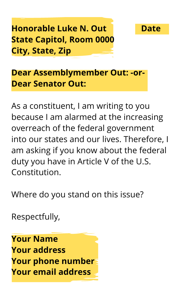 CA Handwritten Letters to Legislators - COSAction