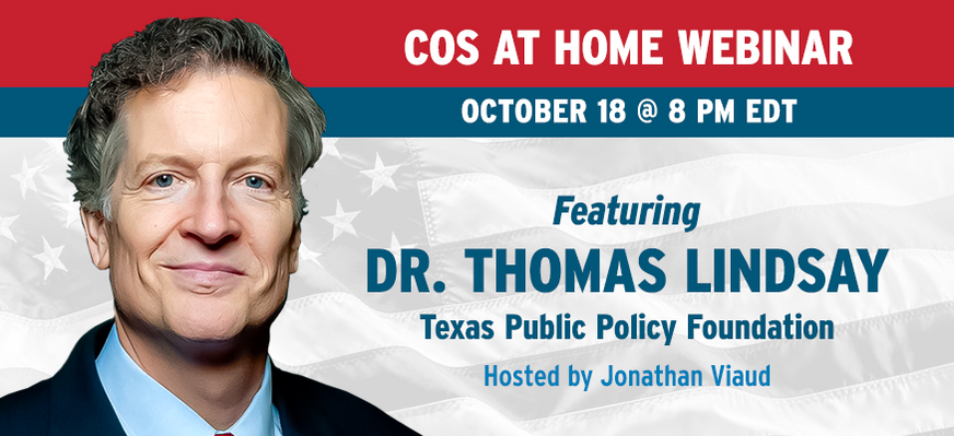 Register for tomorrow's COS at Home webinar with Dr. Thomas Lindsay ...